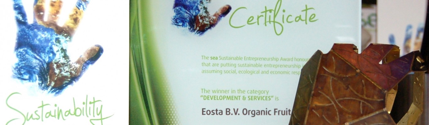 Nature & More wins Sustainable Entrepreneurship Award | Eosta Nature & More wins Sustainable Entrepreneurship Award | Eosta